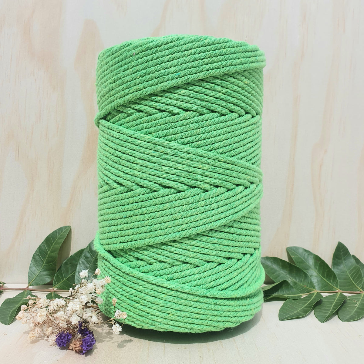 Sky Blue Cotton Macrame Cord - 3mm 4ply twisted 1kg – Natural Mystic ...