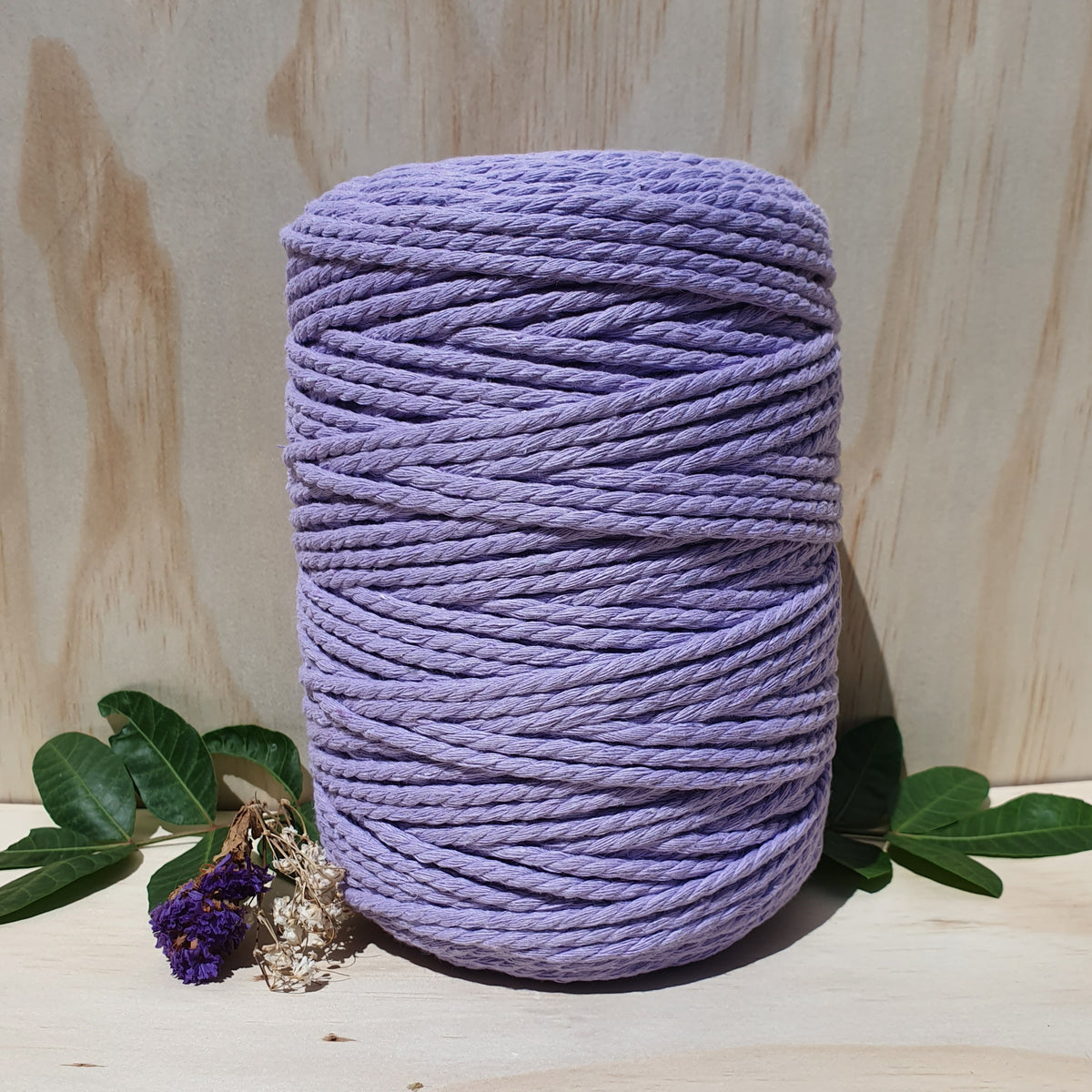 Wisteria Purple Macrame Cord - 5mm 3ply twisted 1kg – Natural Mystic ...